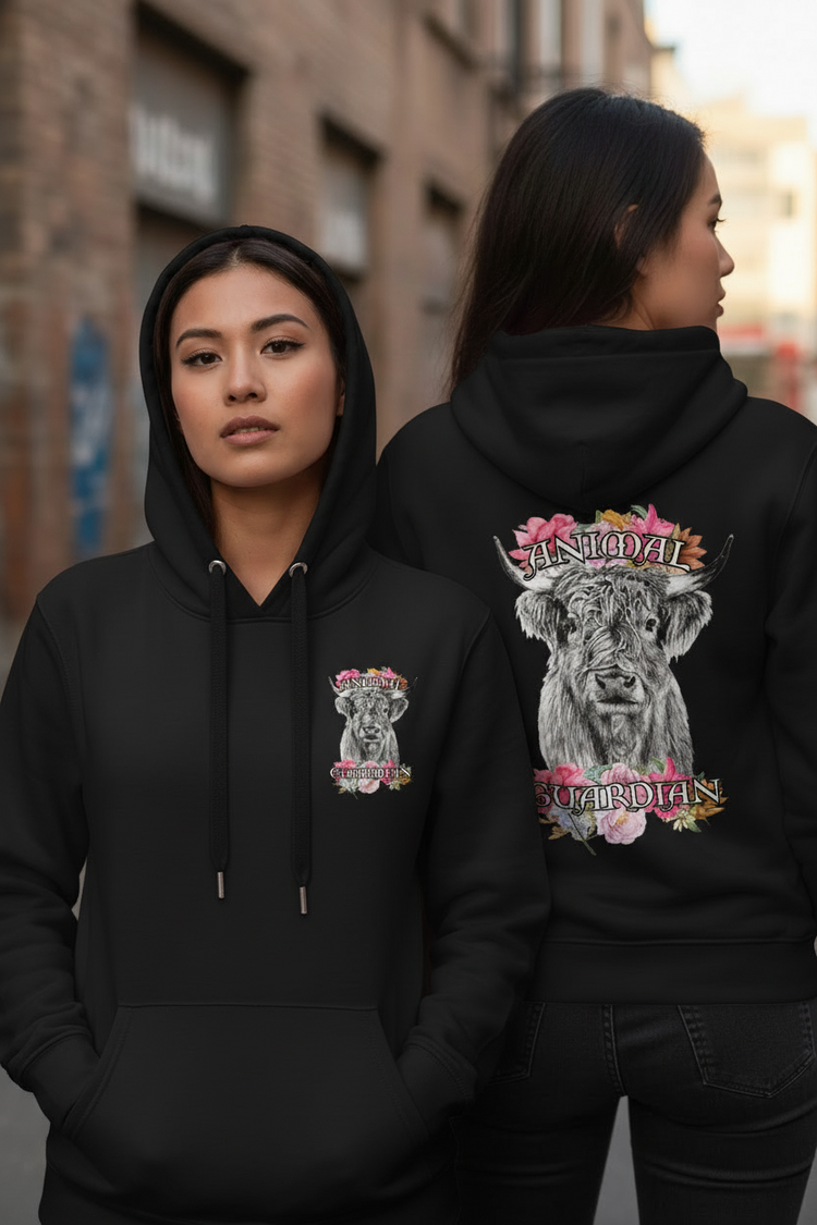 VEGAN "Animal Guardian" Unisex Essential Eco Hoodie – Sarcastic Rhino