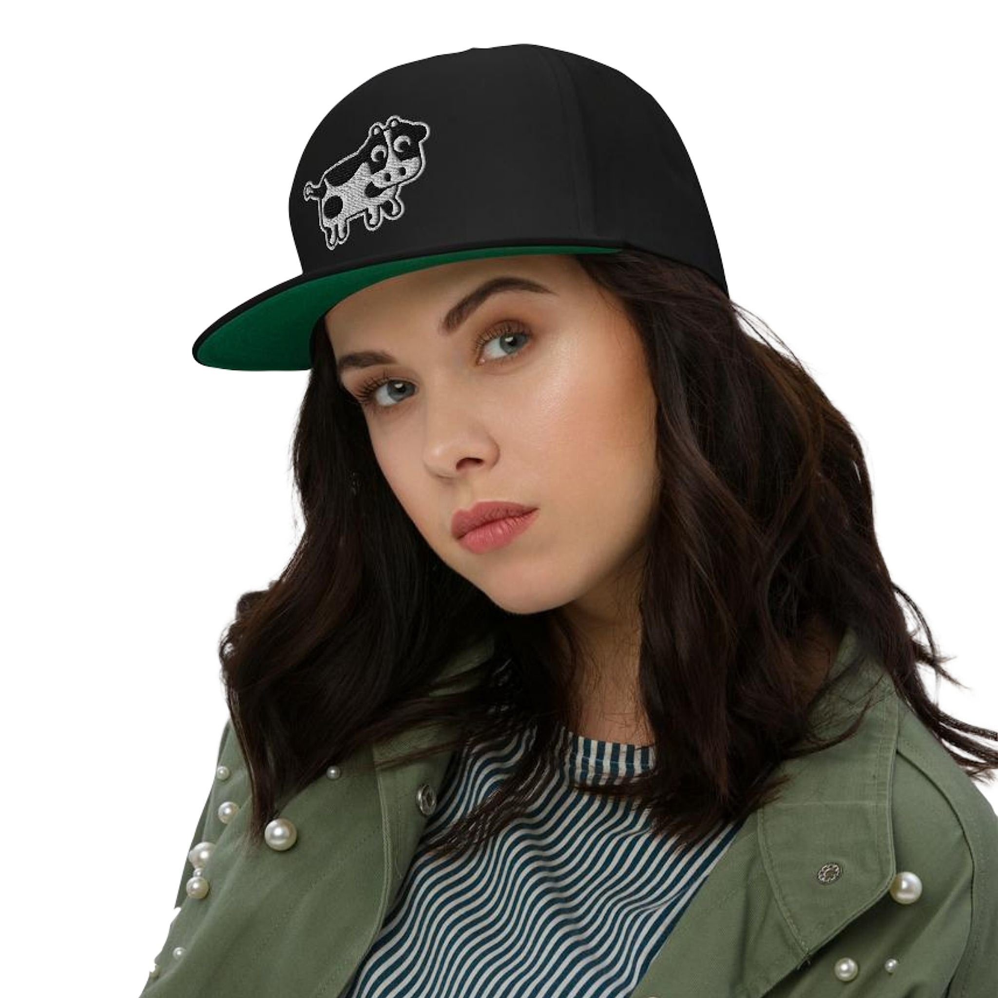 Vegan Flat Cap | Flat Bill Cap | Sarcastic Rhino